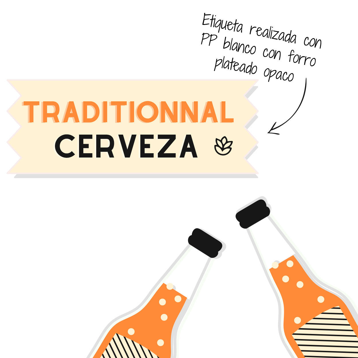 PP Blanco Opaco Reverso Plateado | Material sintético