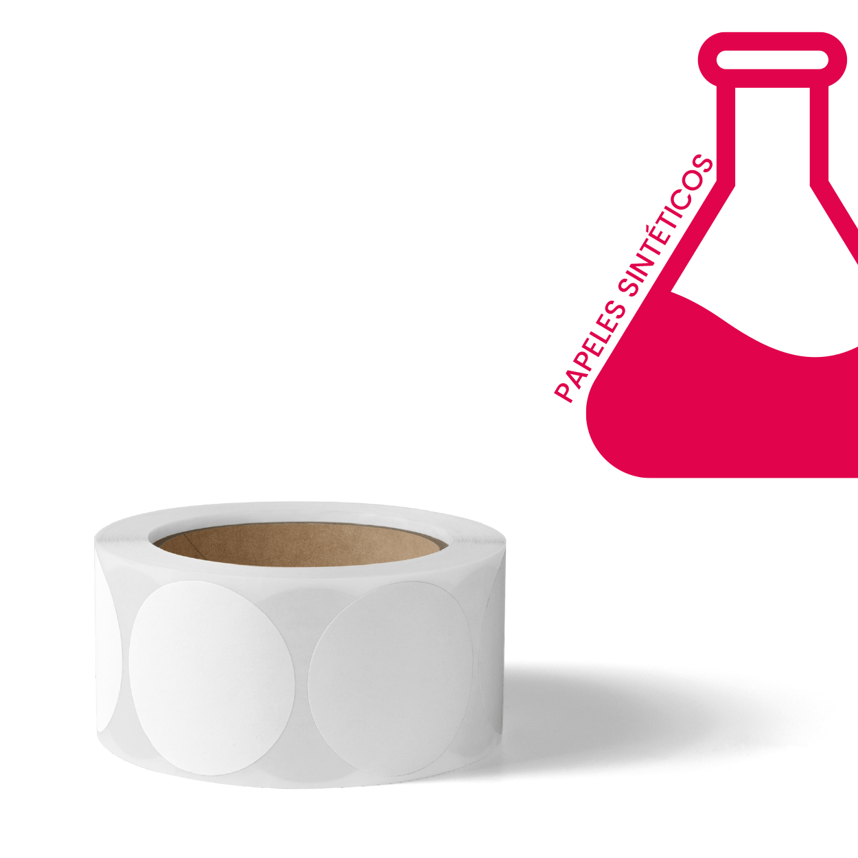 PP Blanco Opaco Reverso Plateado | Material sintético